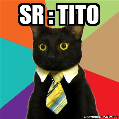 Meme Business Cat - Sr : TITO - 32356193
