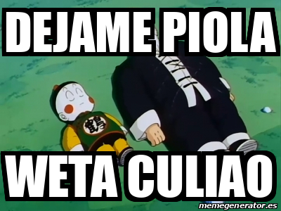 Meme Personalizado - DEJAME PIOLA weta culiao - 32360795
