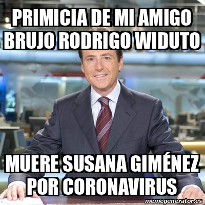 Meme Matias Prats - PRIMICIA DE MI AMIGO BRUJO RODRIGO WIDUTO MUERE ...