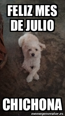 Meme Personalizado - Feliz mes de julio Chichona - 32388967