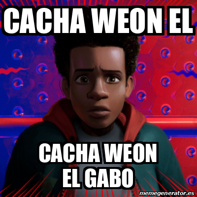 Meme Personalizado - CACHA WEON EL CACHA WEON EL GABO - 32391927