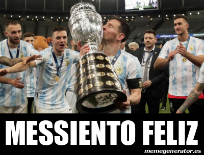 Meme Personalizado - Messiento feliz - 32400393
