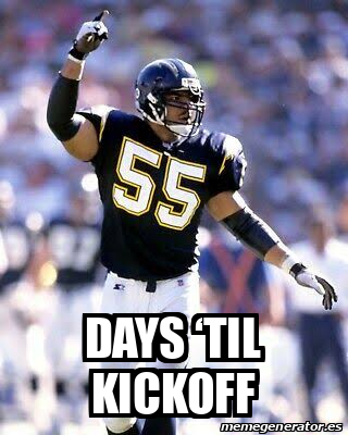 Meme Personalizado - Days ‘Til kickoff - 32405518
