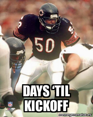 Meme Personalizado - Days ‘Til Kickoff - 32411018