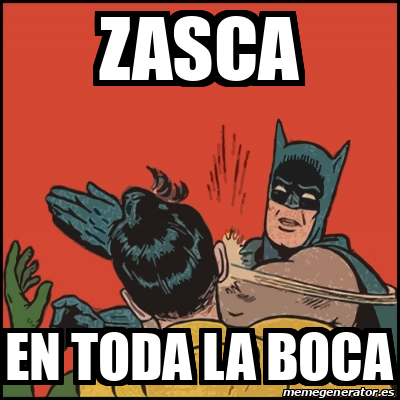 Meme Batman slaps Robin - Zasca En toda la boca - 32414357
