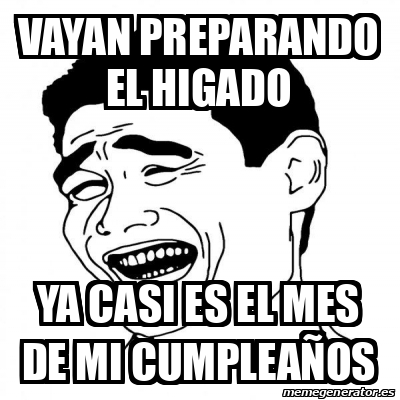 Meme Yao Ming 2 - Vayan preparando el higado Ya casi es el mes de mi ...