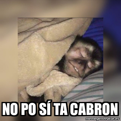 Meme Personalizado - No po sí ta cabron - 32426779