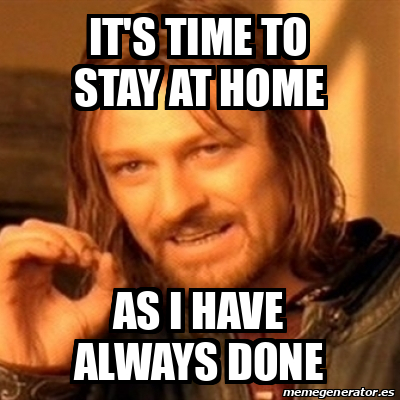 Meme Boromir - IT'S TIME TO STAY AT HOME AS I HAVE ALWAYS DONE - 32428102