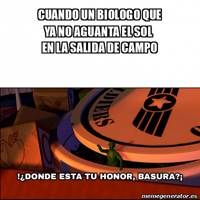 Meme Personalizado - cuando un biologo que ya no aguanta el sol en la ...