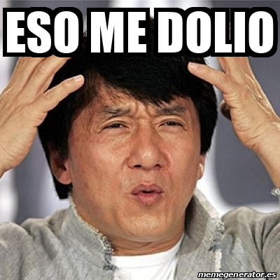 Meme Jackie Chan - eso me dolio - 32439047