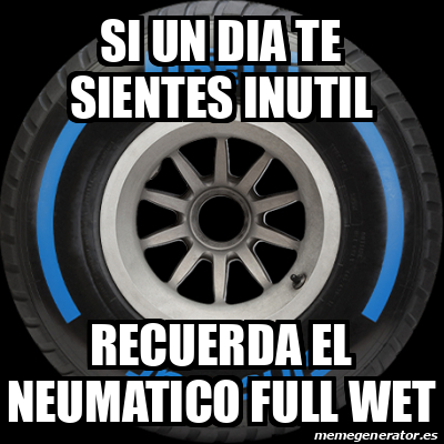 Meme Personalizado - Si un dia te sientes inutil Recuerda el neumatico ...