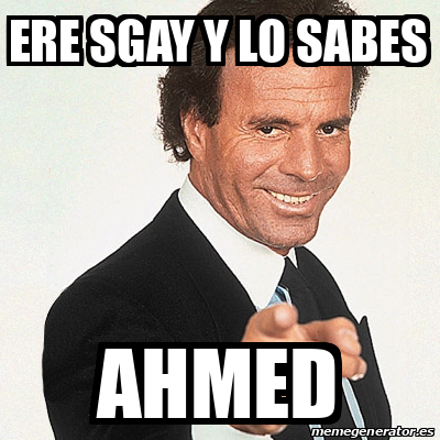Meme Julio Iglesias - ERE SGAY Y LO SABES Ahmed - 32461190