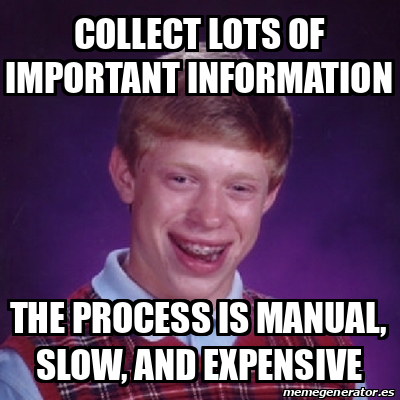 Meme Bad Luck Brian - Collect lots of important information The process ...