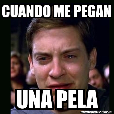Meme crying peter parker - CUANDO ME PEGAN UNA PELA - 32473315