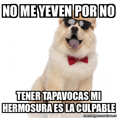 Meme Personalizado - no me yeven por no tener tapavocas mi hermosura es ...