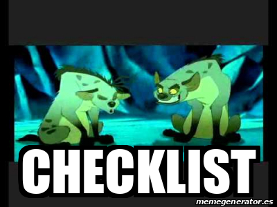 Meme Personalizado - Checklist - 32485324