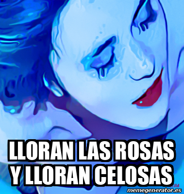 Meme Personalizado - LLORAN LAS ROSAS Y LLORAN CELOSAS - 32487550
