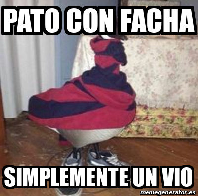 Meme Personalizado - Pato con facha Simplemente un vio - 32487741