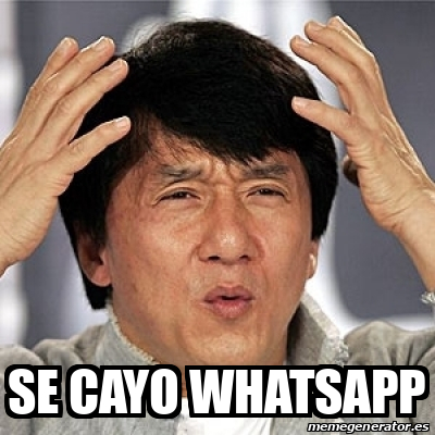 Meme Jackie Chan - se cayo whatsapp - 32499182