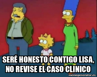 Meme Personalizado - Seré honesto contigo lisa, No revise el caso ...