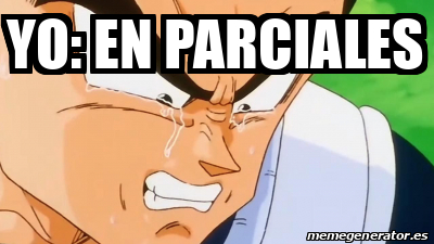 Meme Personalizado - Yo: En parciales - 32512107
