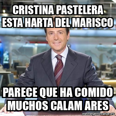 Meme Matias Prats - Cristina pastelera esta harta del marisco Parece ...
