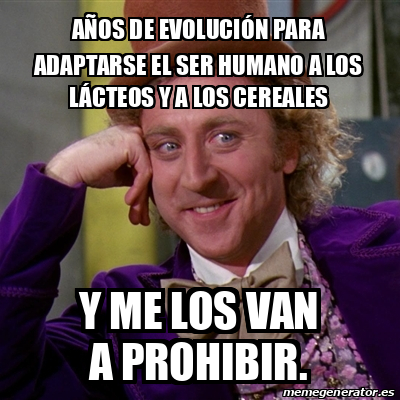 Meme Willy Wonka - Años de evolución para adaptarse el ser humano a los ...