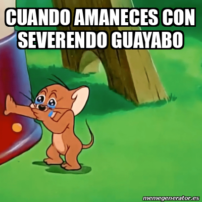 Meme Personalizado - Cuando amaneces con severendo Guayabo - 32529706