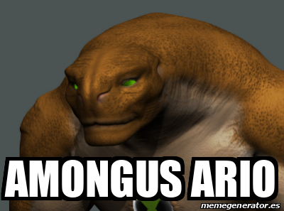 Meme Personalizado - amongus ario - 32530348
