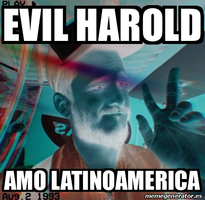 Meme Personalizado - Evil Harold Amo latinoamerica - 32531899