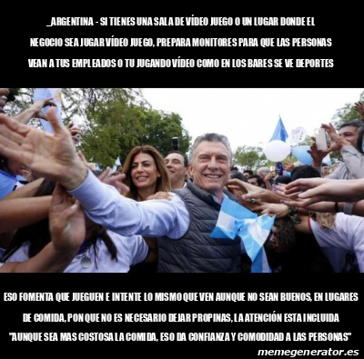 Meme Personalizado - _argentina - si tienes una sala de VÍDEO juego o ...
