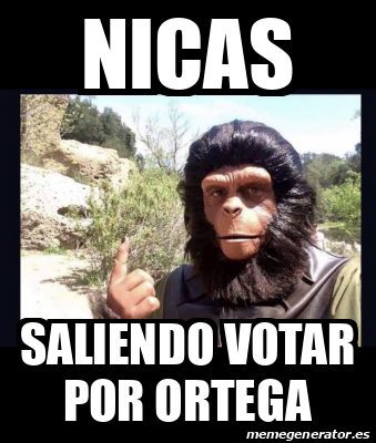 Meme Personalizado - Nicas Saliendo votar por ortega - 32542317