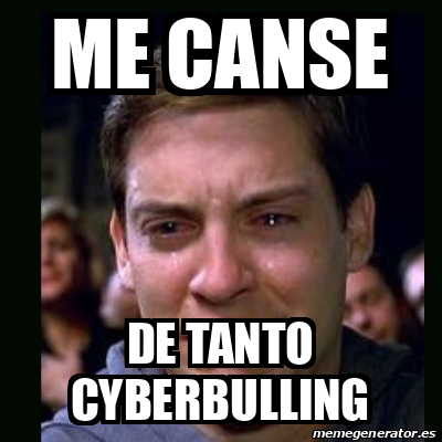 Meme crying peter parker - me canse de tanto cyberbulling - 32555271