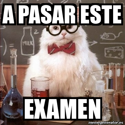 Meme Chemistry Cat - A pasar este examen - 32555795