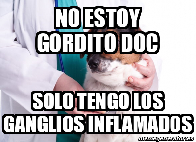 Meme Personalizado - No estoy gordito doc solo tengo los ganglios ...