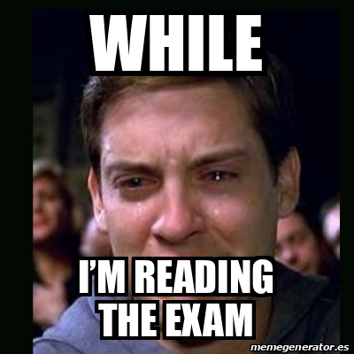 Meme crying peter parker - While I’m reading the exam - 32562939