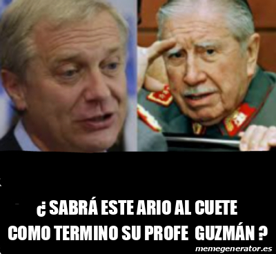Meme Personalizado - ¿ Sabrá este Ario al cuete como termino su profe ...
