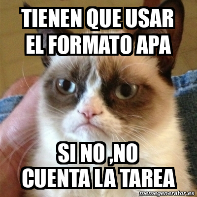Meme Grumpy Cat - tienen que usar el formato apa si no ,no cuenta la ...