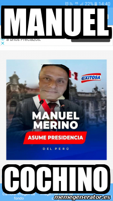 Meme Personalizado - Manuel Cochino - 32062215