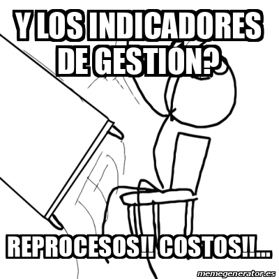 Meme Desk Flip Rage Guy - Y los indicadores de gestión? Reprocesos ...
