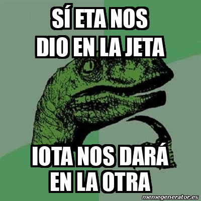 Meme Filosoraptor - Sí ETA nos dio en la Jeta Iota nos dará en la otra ...
