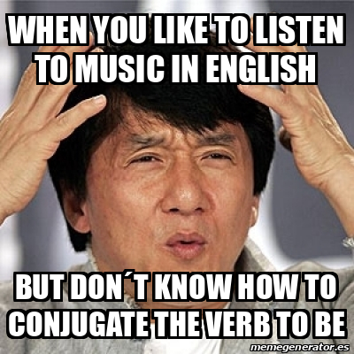 Meme Jackie Chan - when you like to listen to music in english but don ...
