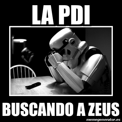 Meme Sad Trooper - la pdi buscando a zeus - 32080491