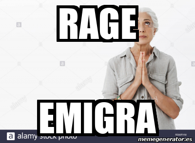 Meme Personalizado - RAGE EMIGRA - 32088885