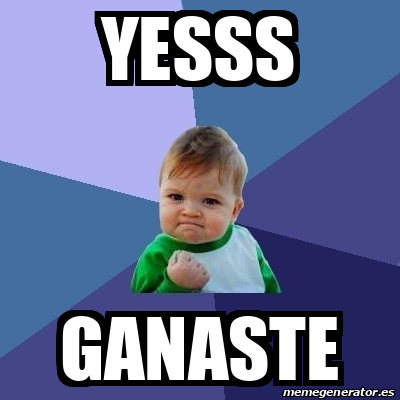 Meme Bebe Exitoso - yesss ganaste - 32090158