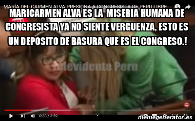 Meme Personalizado - MARICARMEN ALVa ES LA miseria humana de ...