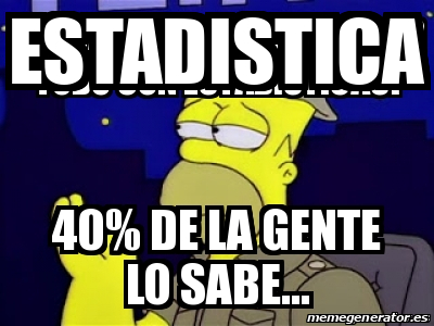 Meme Personalizado - estadistica - 33101130