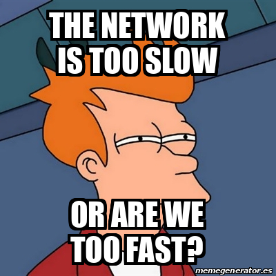 Meme Futurama Fry - THE NETWORK IS TOO SLOW OR ARE WE TOO FAST? - 33104618