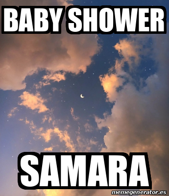 Meme Personalizado - Baby shower SAMARA - 33105188