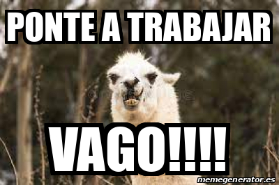 Meme Personalizado - PONTE A TRABAJAR VAGO!!!! - 33107229